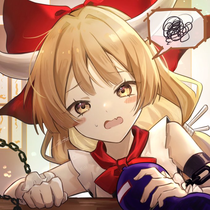 「oni horns ribbon」 illustration images(Popular)｜4pages