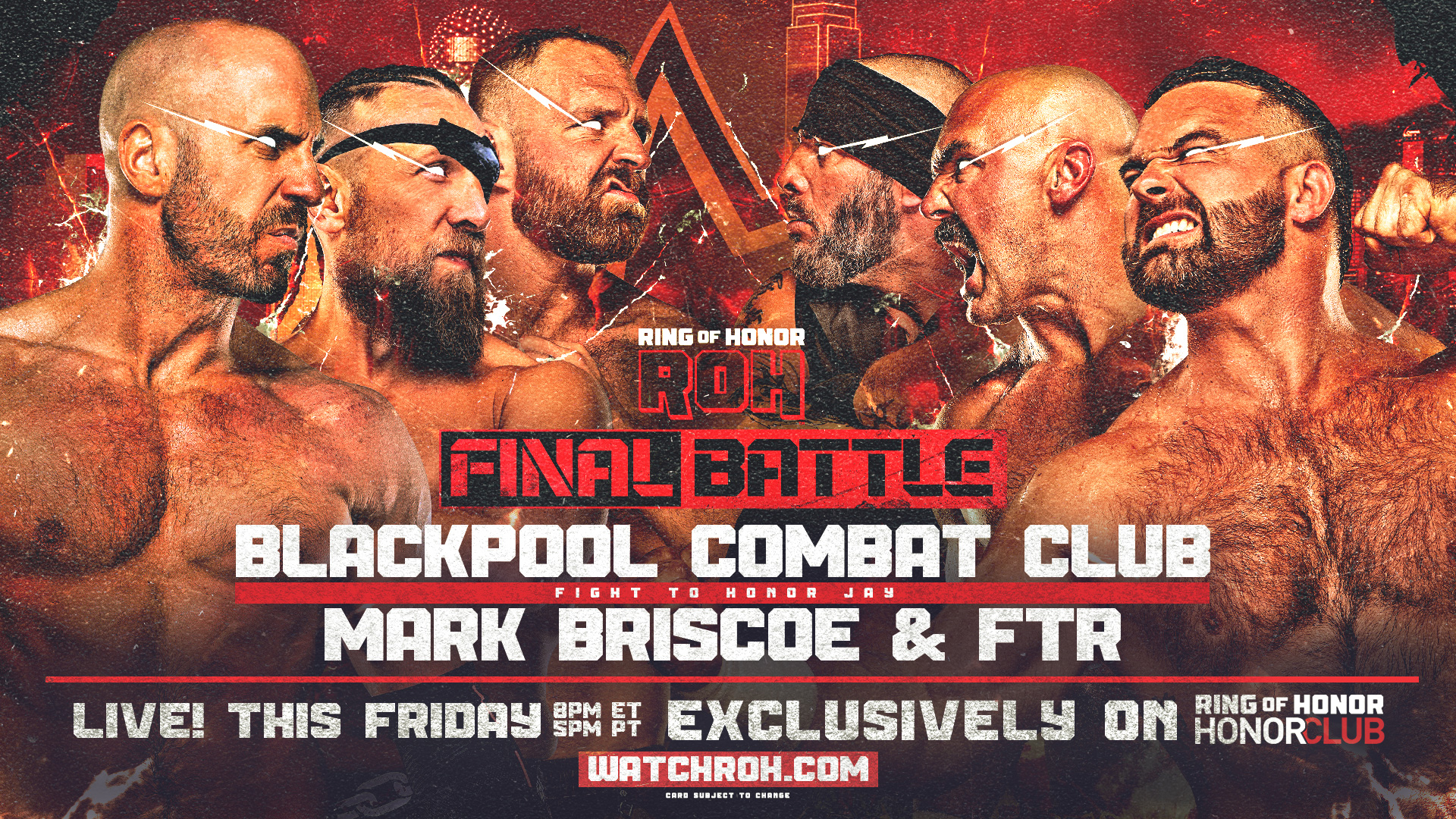 Carte de ROH Final Battle 2023 - Catch-Newz Carte de ROH Final Battle 2023 - Catch-Newz