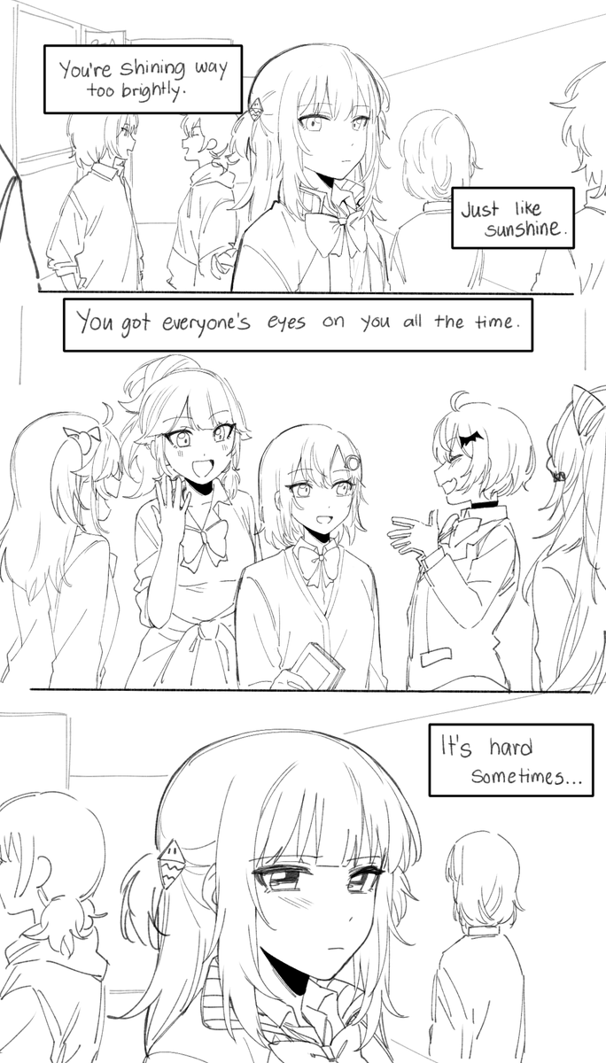 「Some stream doodles #amesame」Mittsu 🦈の漫画