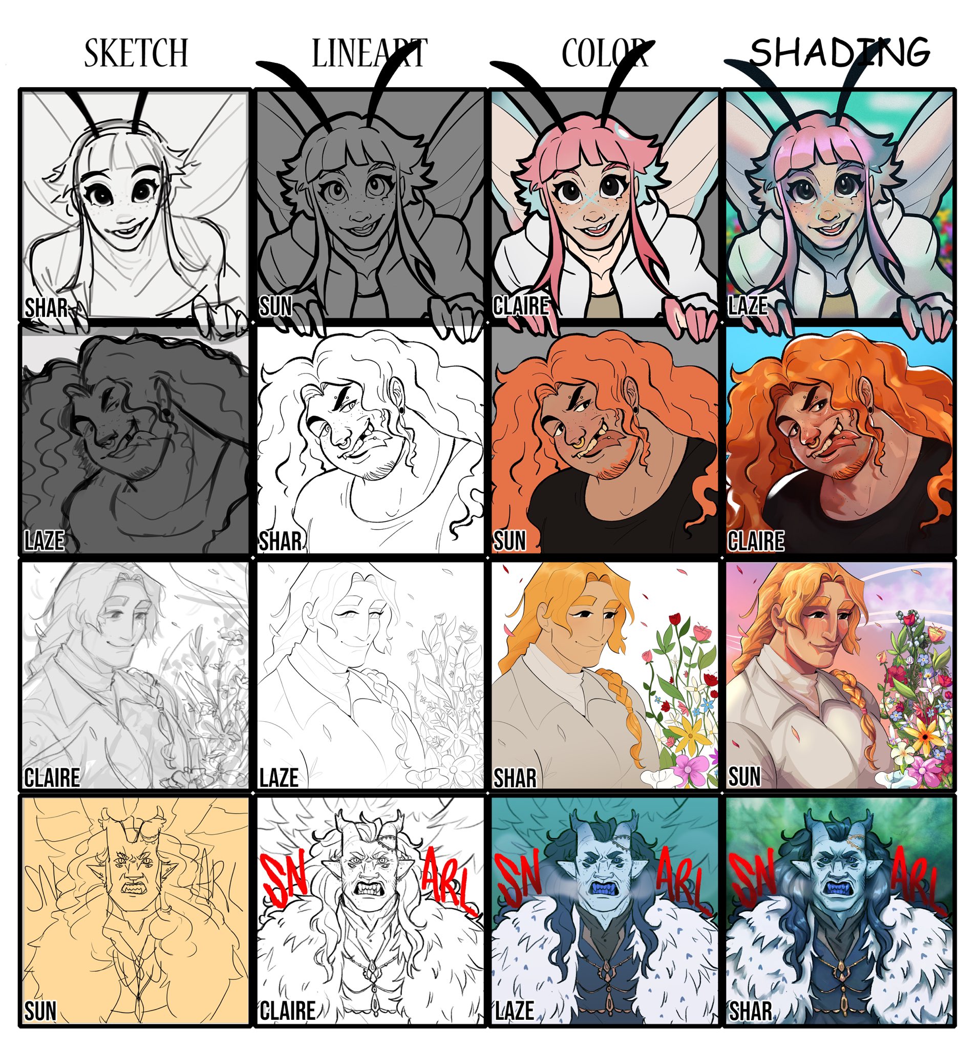 Sketch Lineart Color Memes