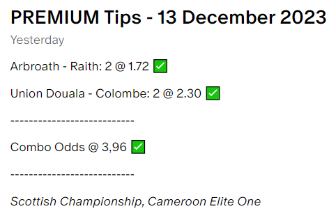 Premium Tips: Increase Drastically Your Chance to Win! • ComboBets