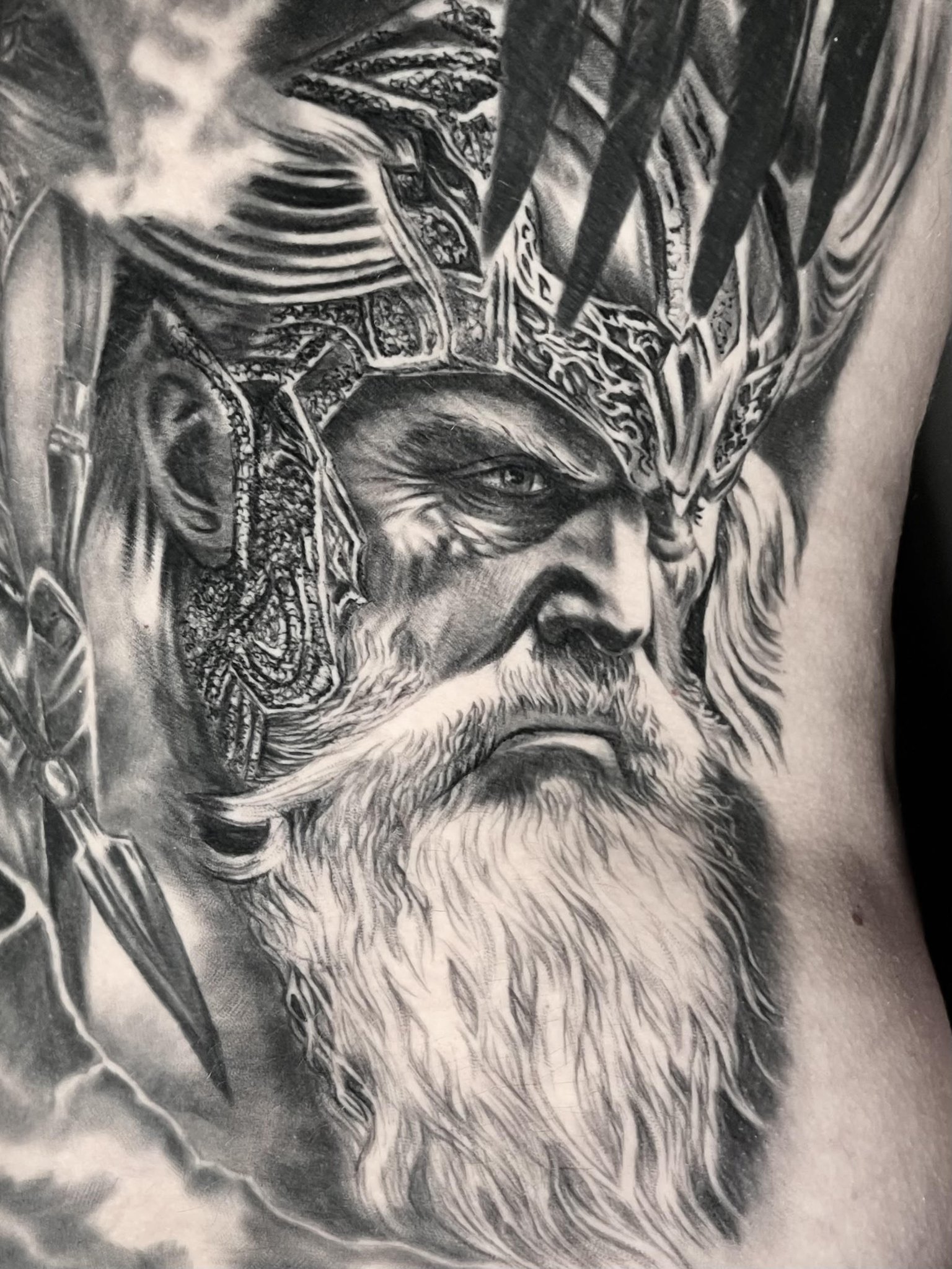 Odin Helmet Tattoos 101 Amazing Odin Tattoos For 2024!