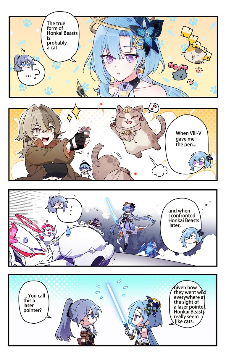 You're saying the true form of Honkai Beasts is a cat?" Kud」Honkai ...