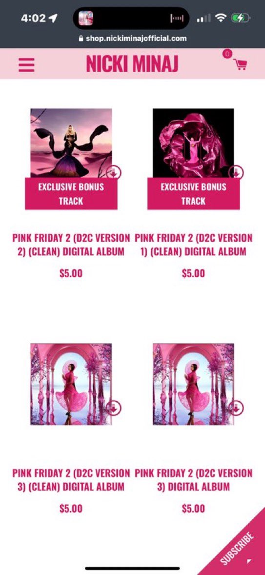 on X All versions are now available again to purchase on Nicki Minaj s official website. Let s go https t xaa5oQz5ql X