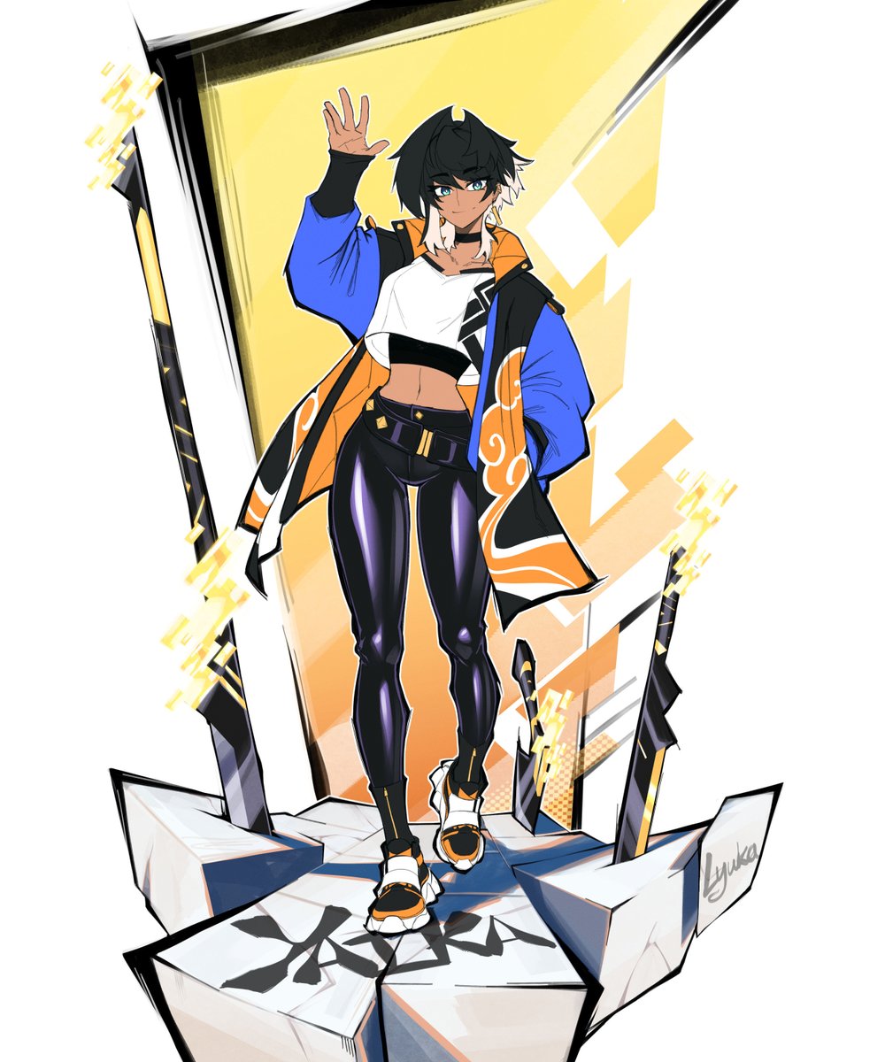 「we're currently gotten 3 out of 5 party 」|Lyukaのイラスト