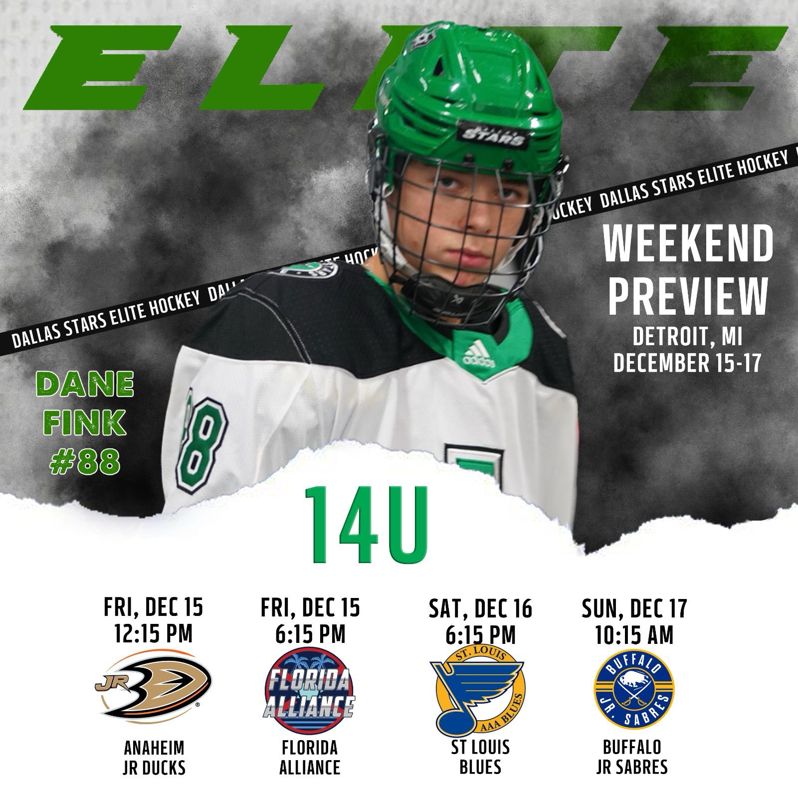 Dallas Stars Elite Logo Dallas Stars Elite Finding The Back Of The Net