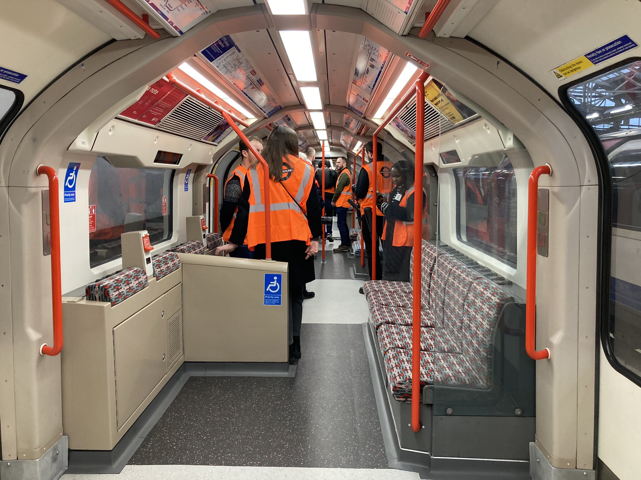 Tubular Rail Train Wallpaper