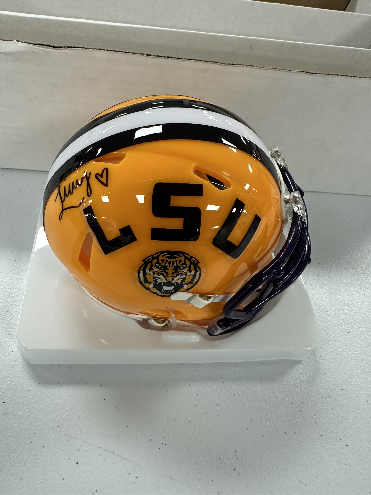 Lsu Mini Helmet Jamal Adams Autographed Signed Lsu Tigers Chrome Speed