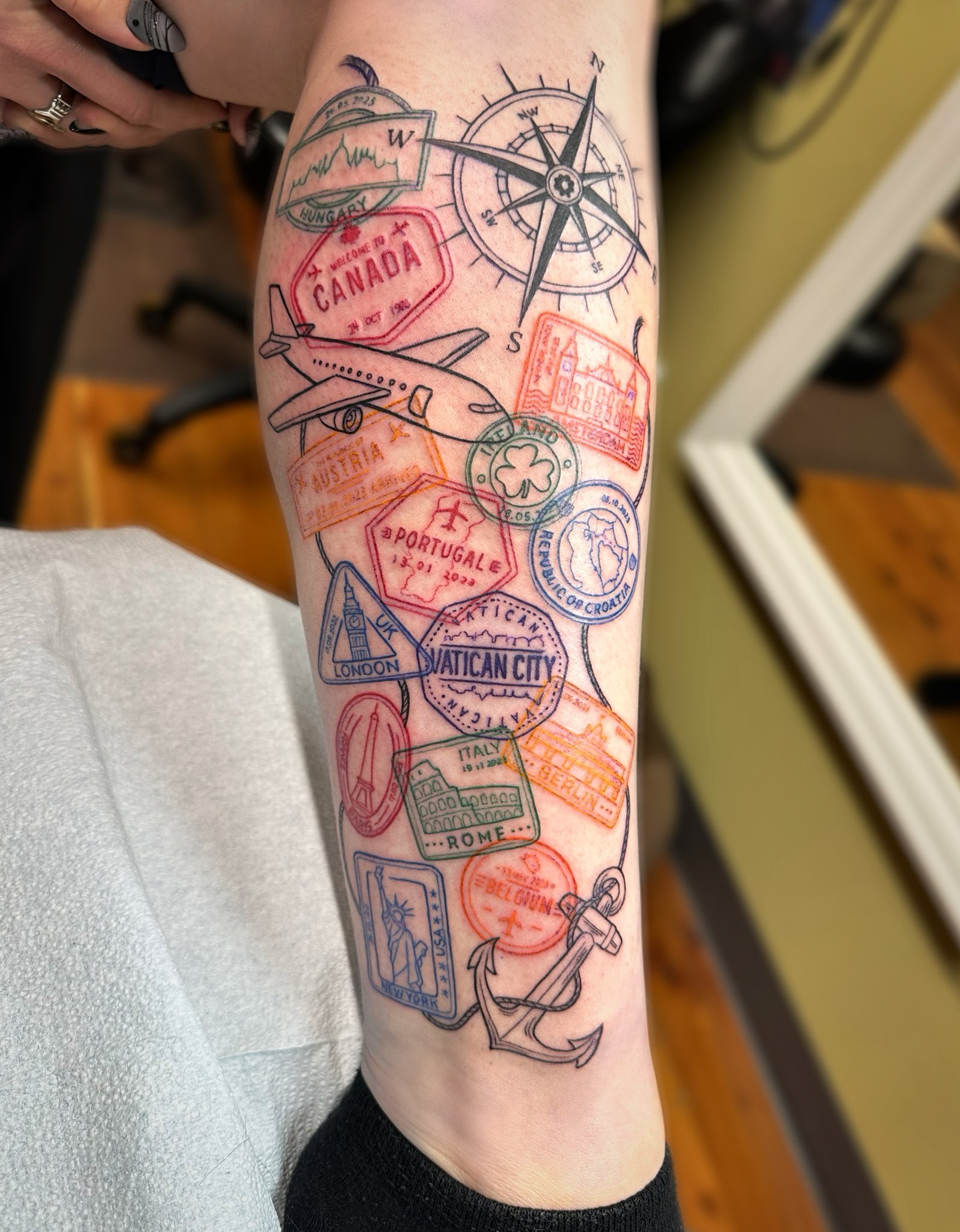 Passport Sleeve Tattoos Stream Wait, Someone's Getting A Superhero