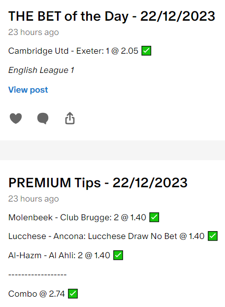 Premium Tips: Increase Drastically Your Chance to Win! • ComboBets
