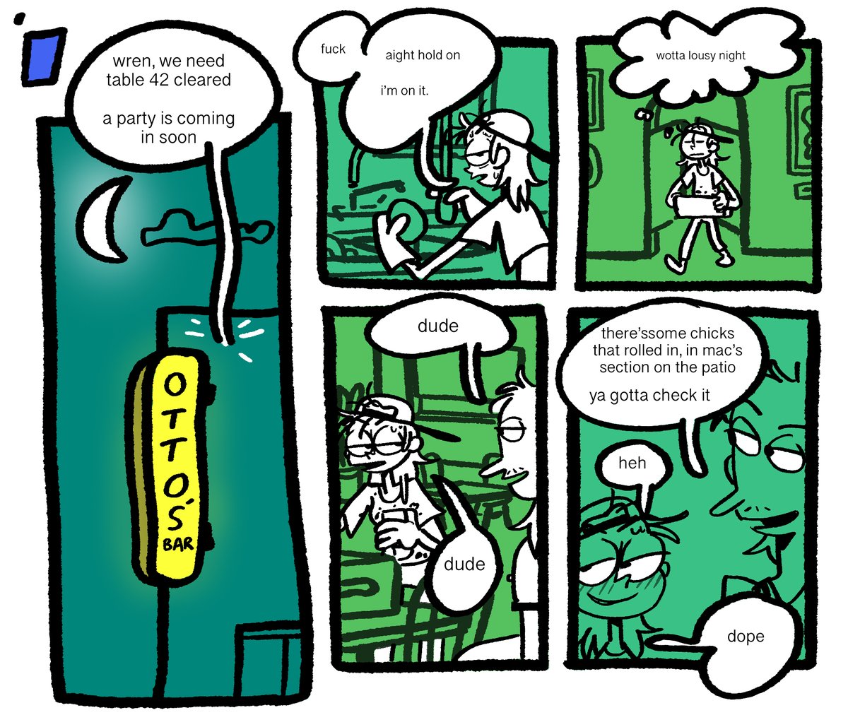 「someone on tumblr asked how hopper's thanksgiving went」connorの漫画