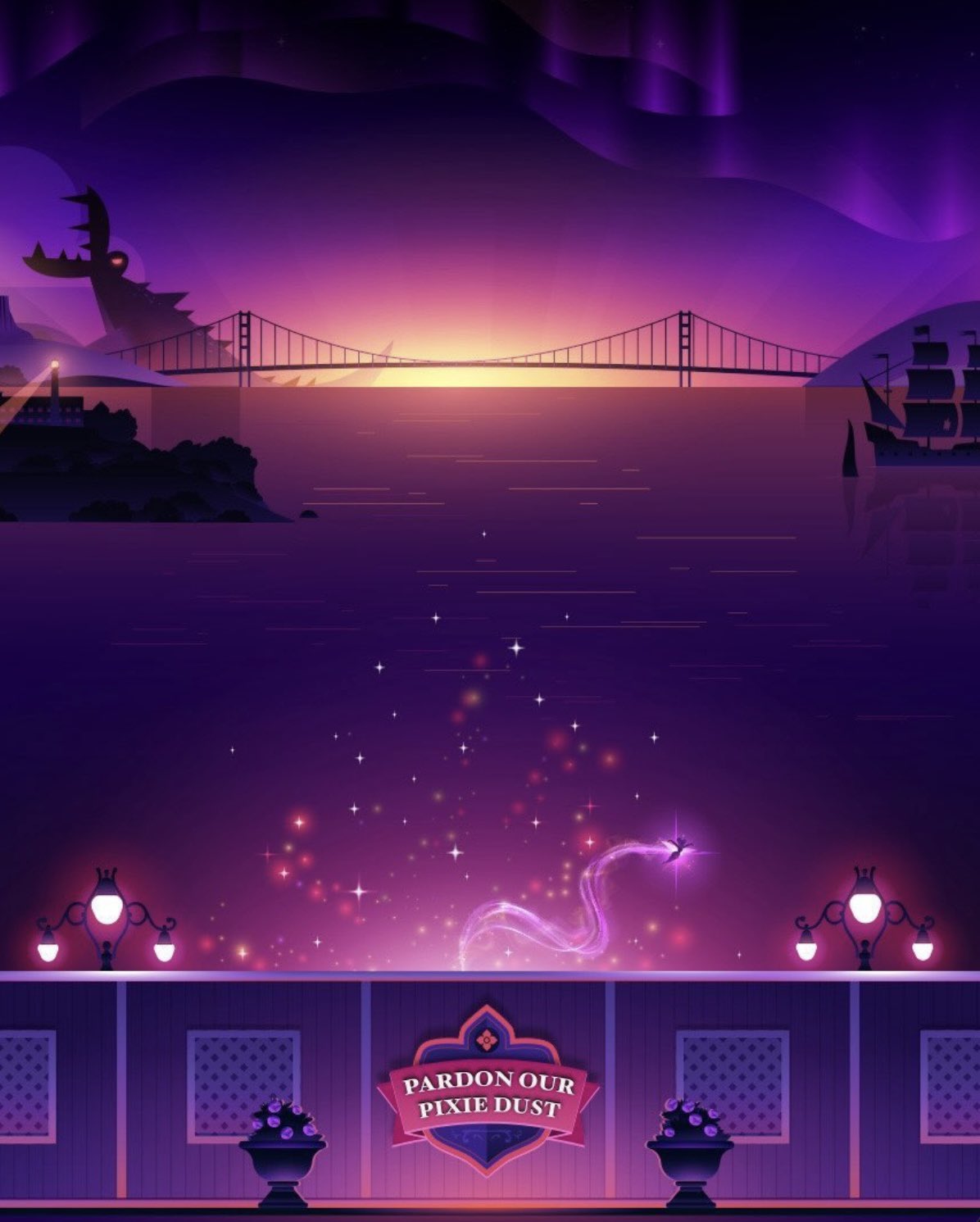 Disney Pixie Dust Background