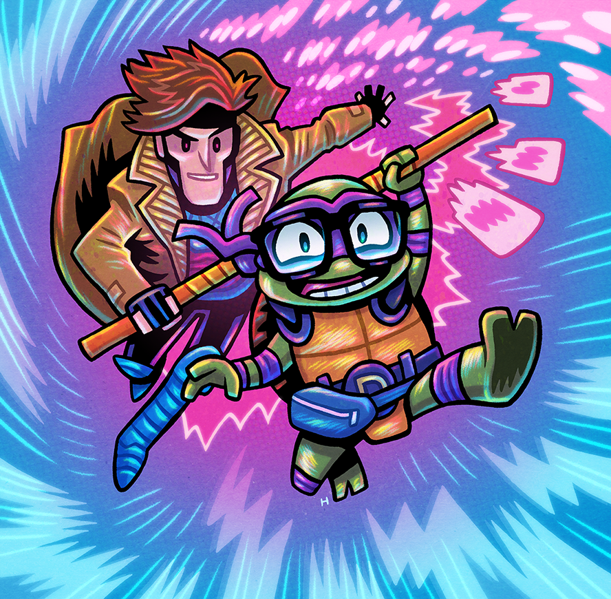 「More Mutant Mayhem 」|Dan Hippのイラスト