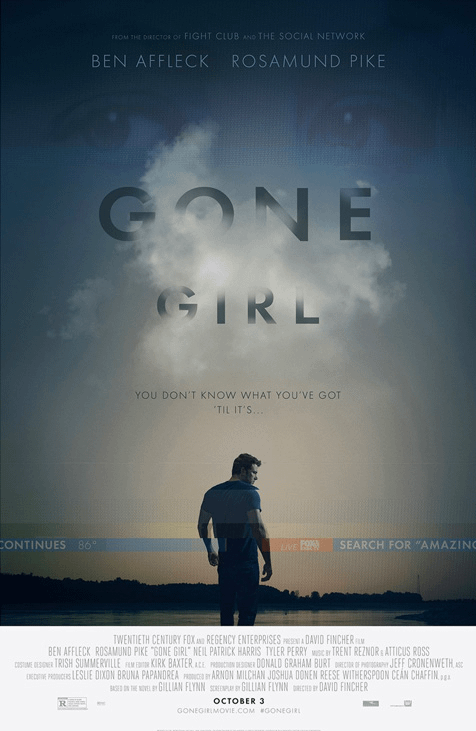 ¿Ves algo raro en este póster de Gone Girl de David Fincher? La primera ...