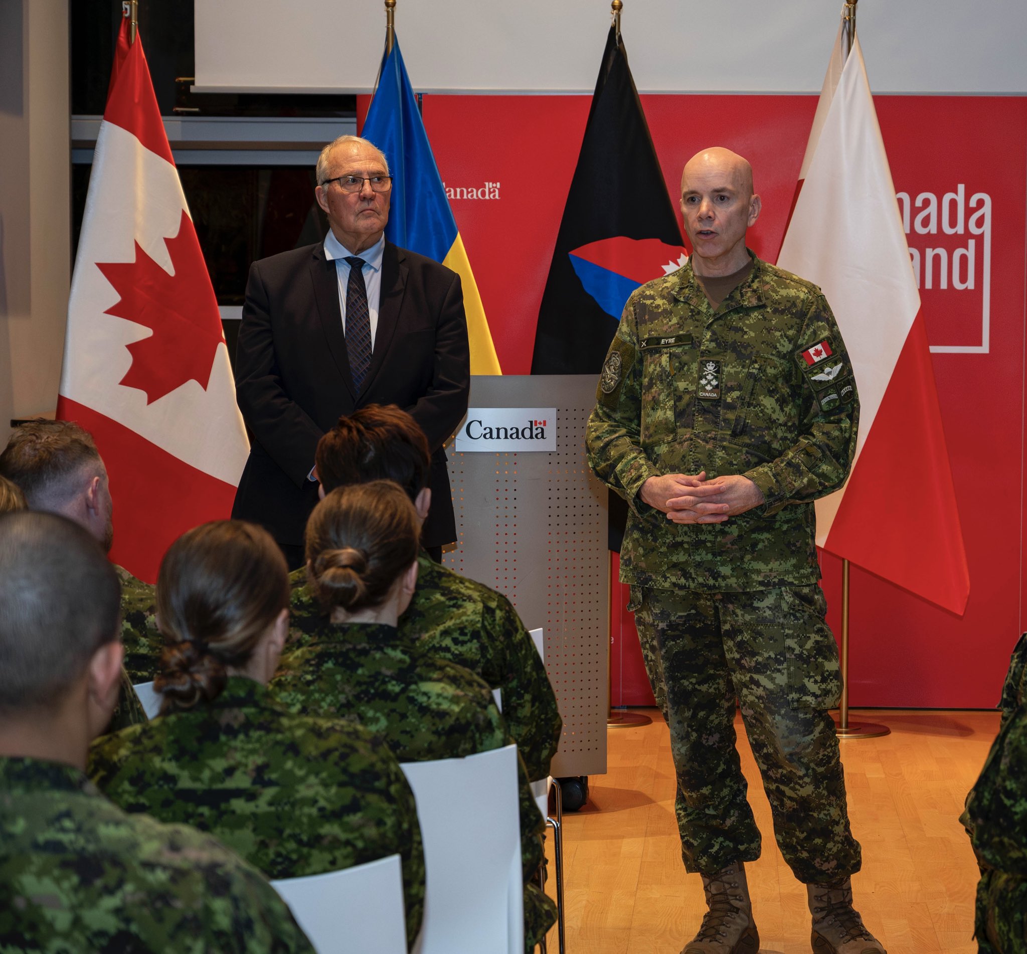 Combat Engineer Canada Flag