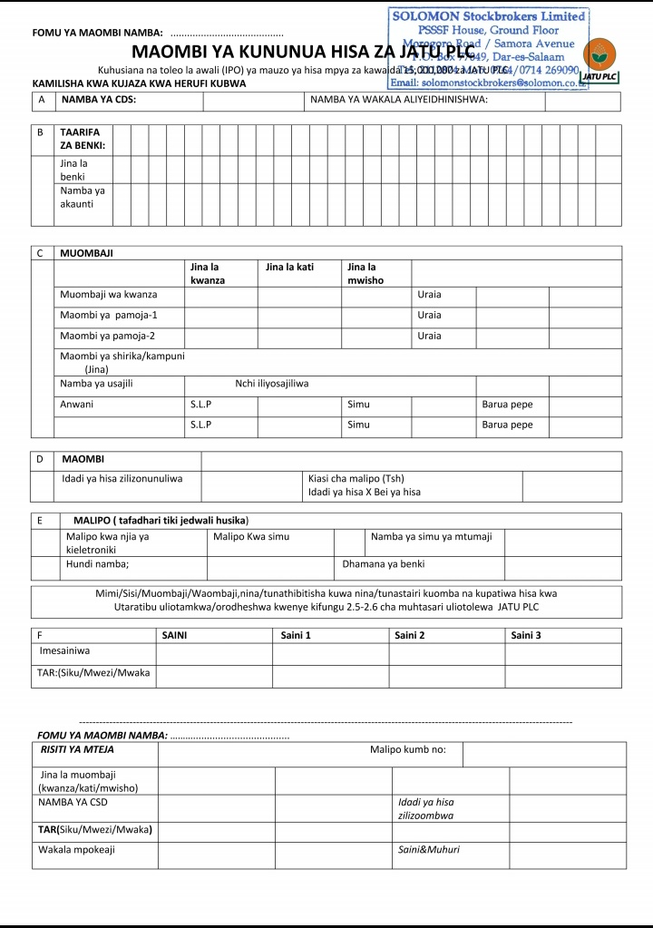 2024 LAZIMA NIMILIKI HISA Tunaendelea..... NAMNA YA KUNUNUA HISA Ukiwa ...