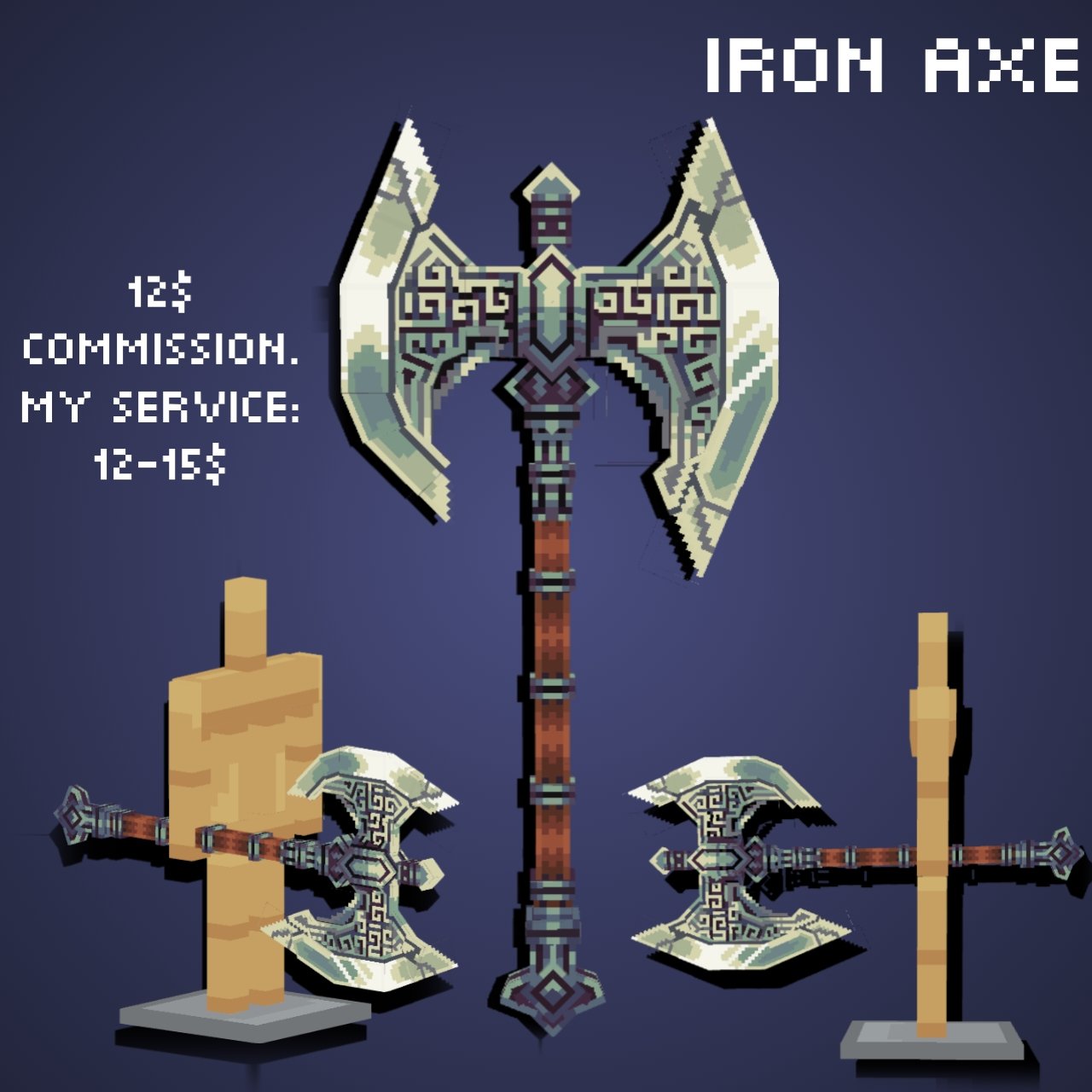Iron Axe Minecraft I Also Made An Iron Axe : R/Minecraft