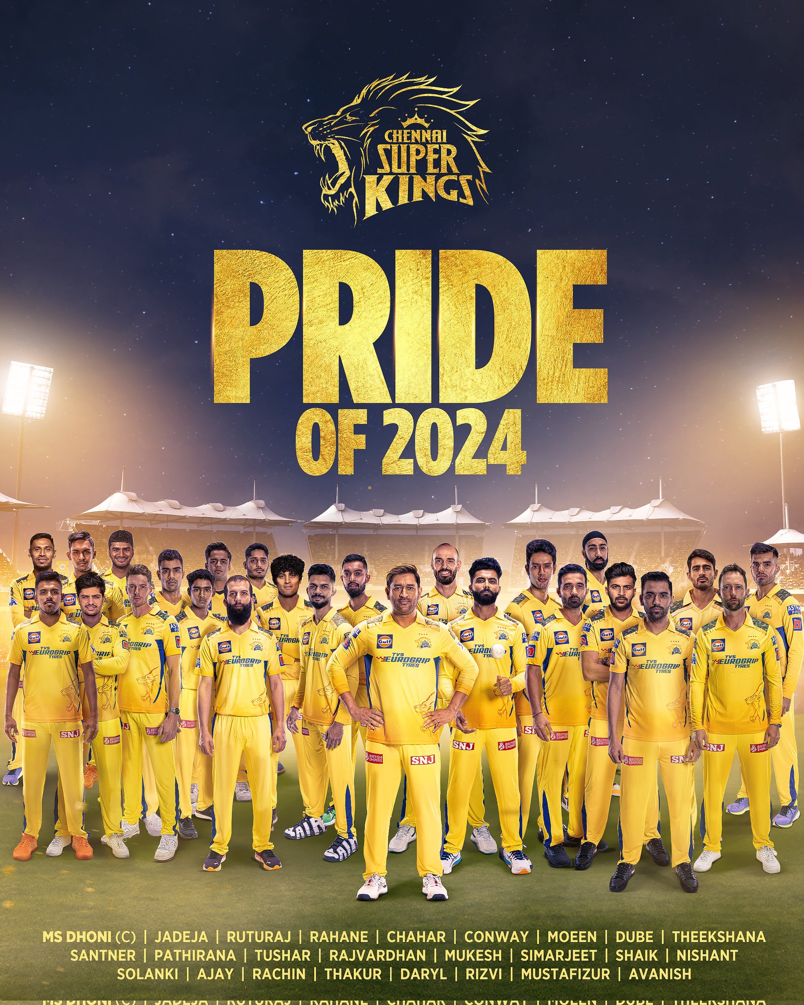 Chennai Super Kings Team Photo