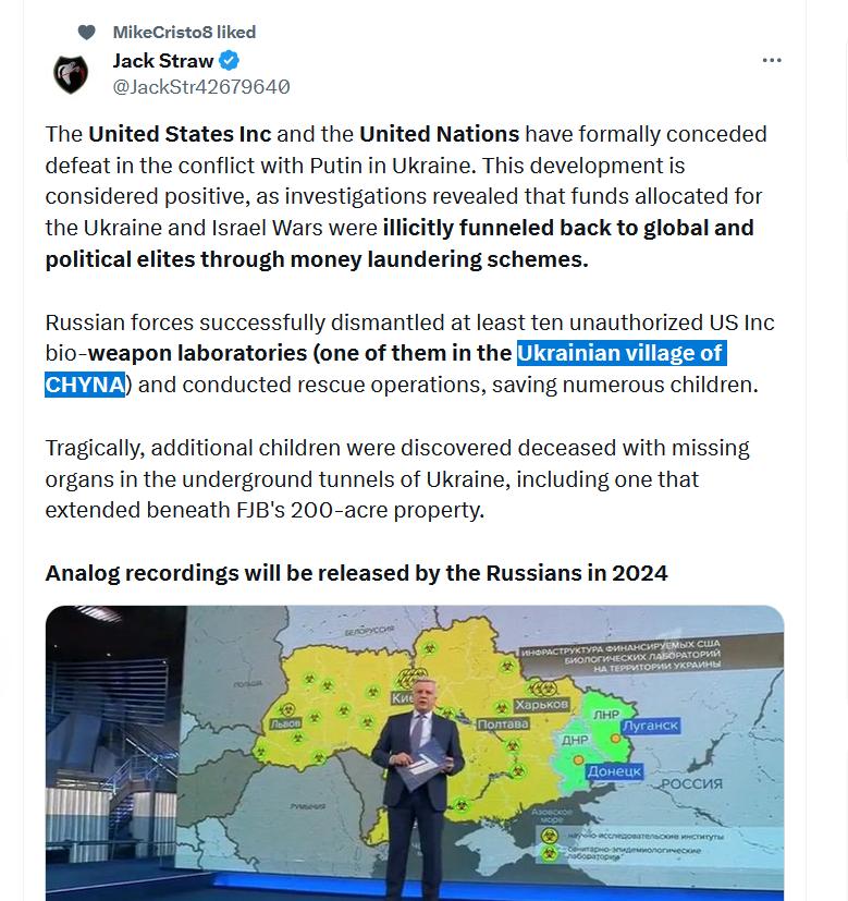 So I started looking into the so-called "Ukrainian village of CHYNA ...