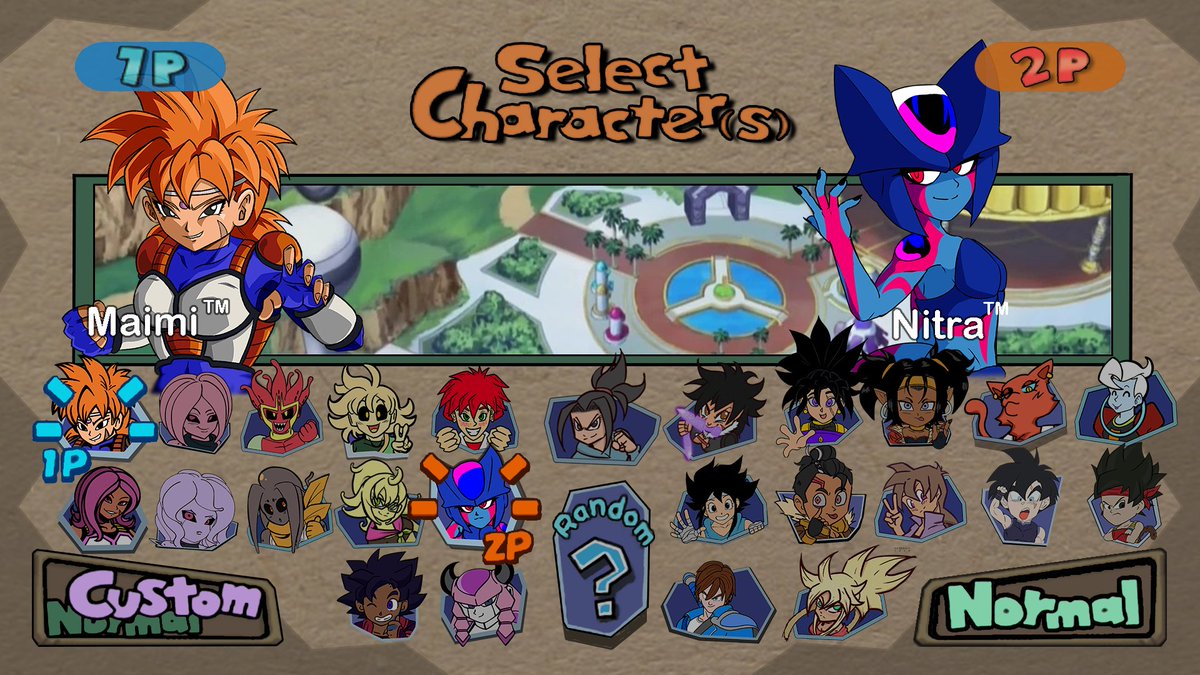 Dragon Ball Z: Budokai 1 OC Character Selection Screen! Another collab ...