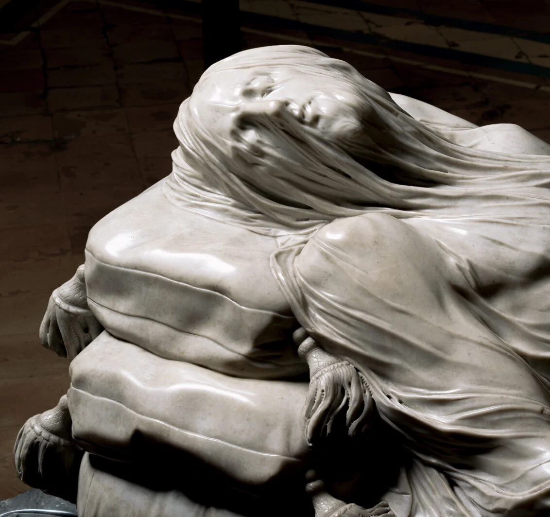 This is Francesco Queirolo's "Disinganno", a marble statue carved 264 ...
