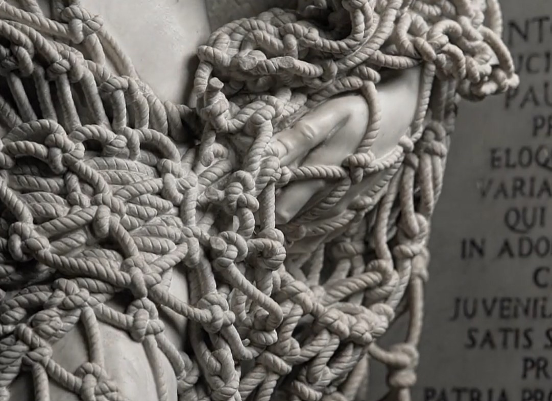 This is Francesco Queirolo's "Disinganno", a marble statue carved 264 ...