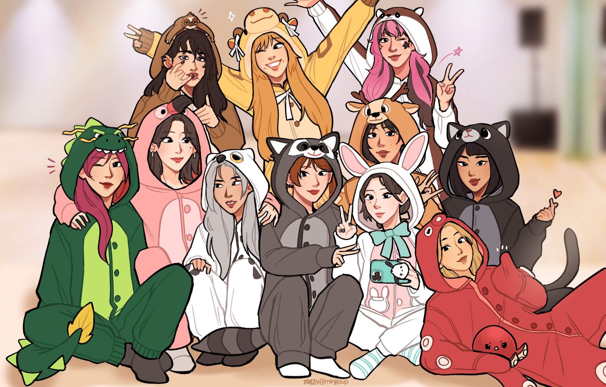 Chibi Group Of Friends #today #art #fyp #digital #foryou #chibi