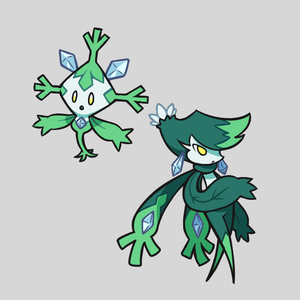 I Redrew My Old Fakemon Grasce Grass Ice Grassice