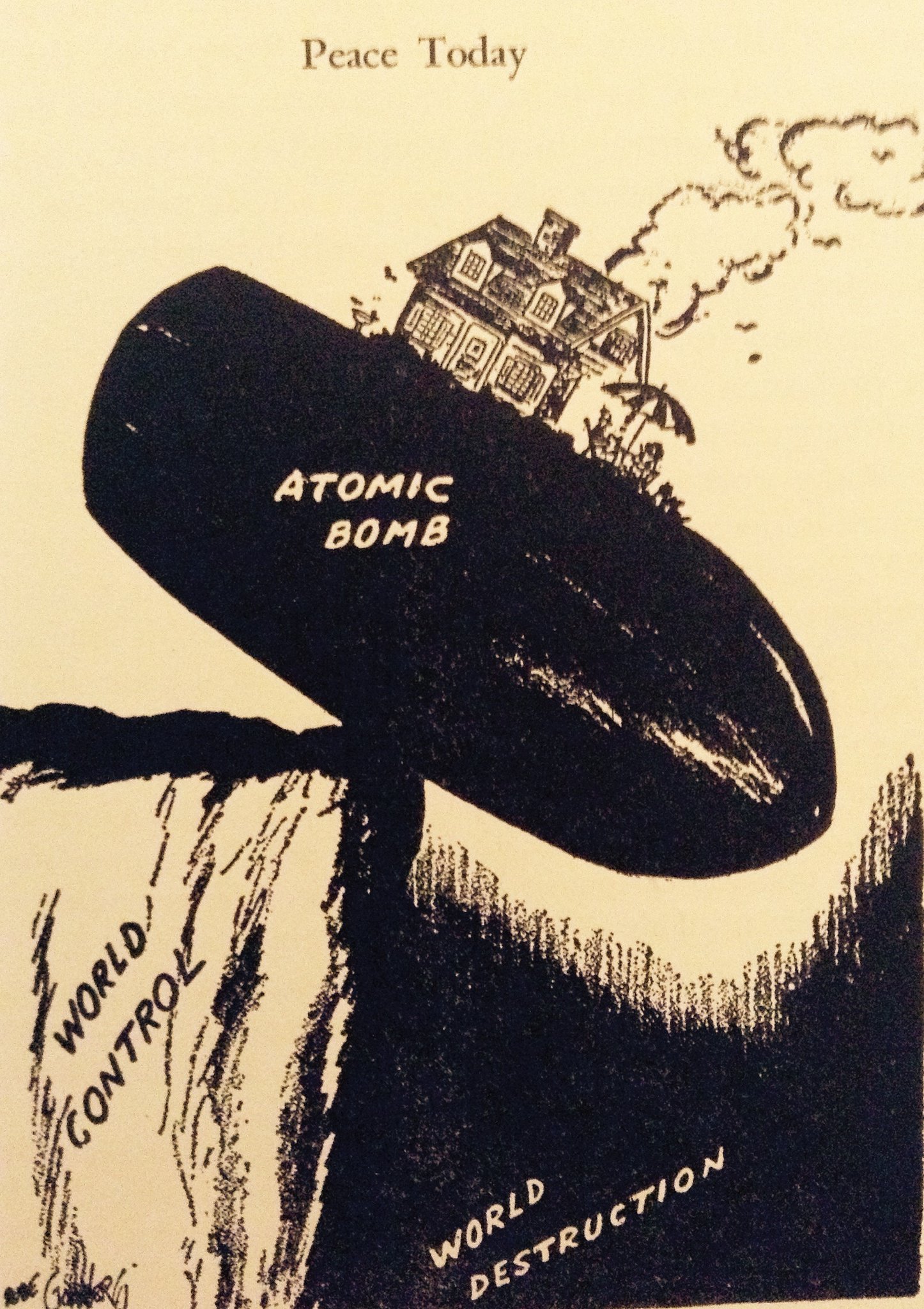 Atomic Bomb Political Cartoon