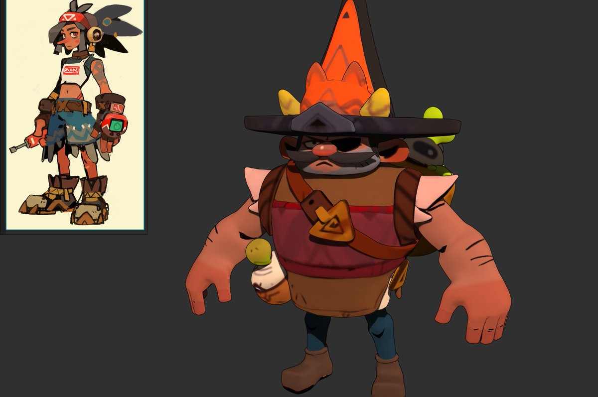 「Turning 3D adventure dad into this desig」|Beezulのイラスト