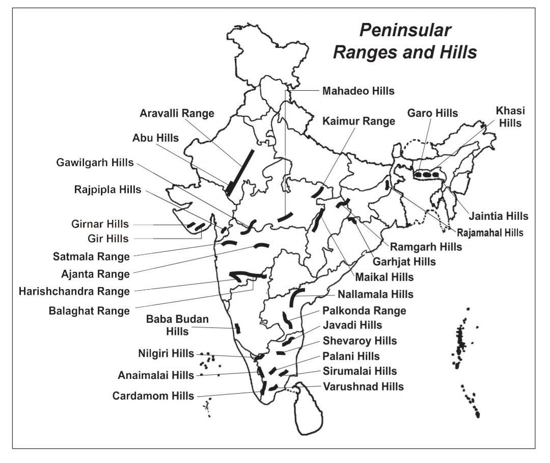 Eastern And Western Ghats Mountains Map What Are The Relief Features