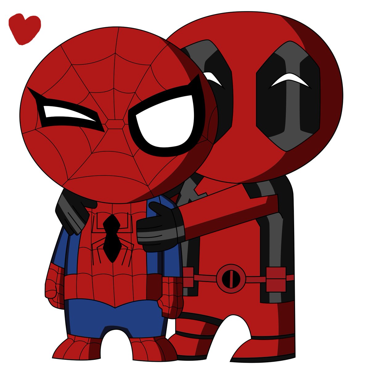 Spideypool Chibi Spiderpool By Awkwarddarknerd - Fur Affinity [dot]