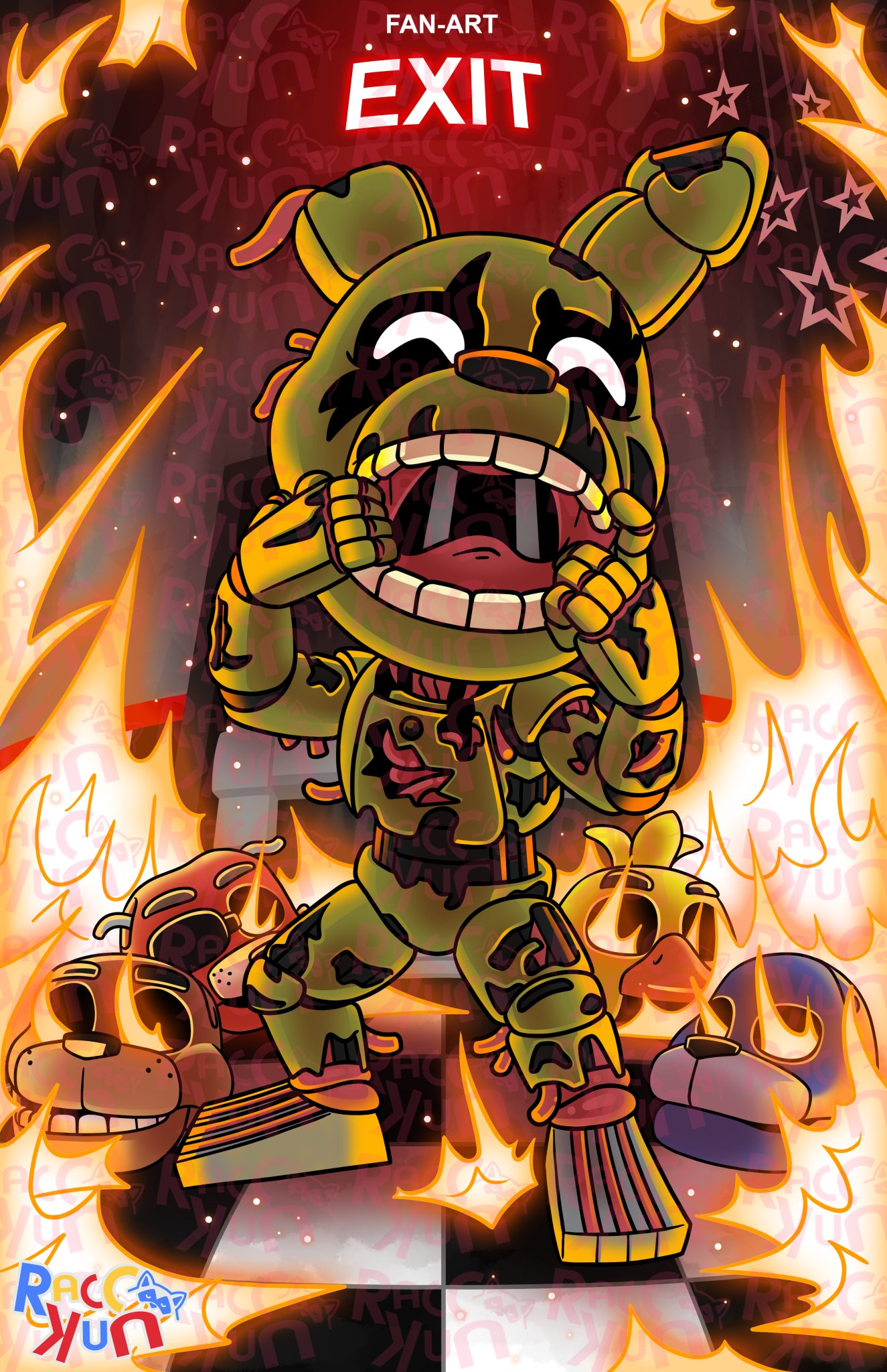 Fanart Fnaf OfficialOwmanderOrubo On Game Jolt: "New Fanart: ITP