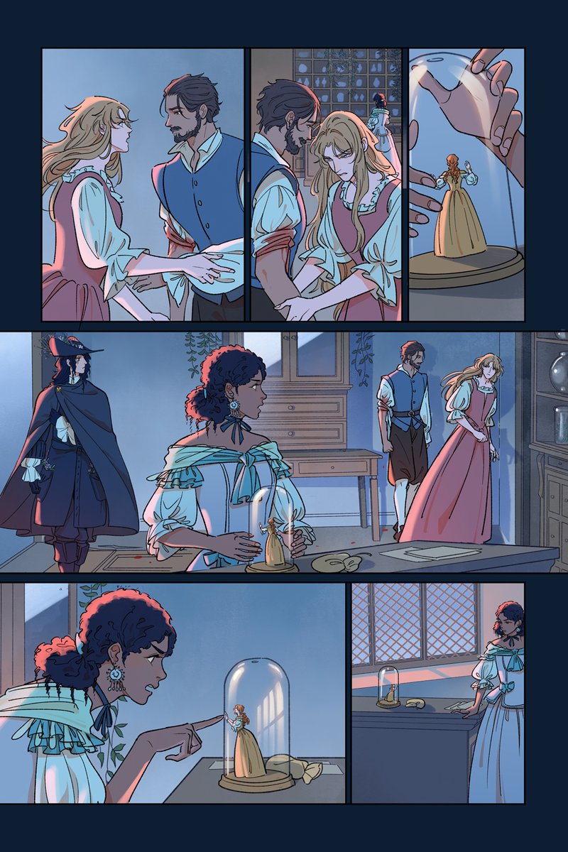 「Vivi traps tiny Ève in today's Novae page~ (🔗 below) 」K. Rhodes and ...