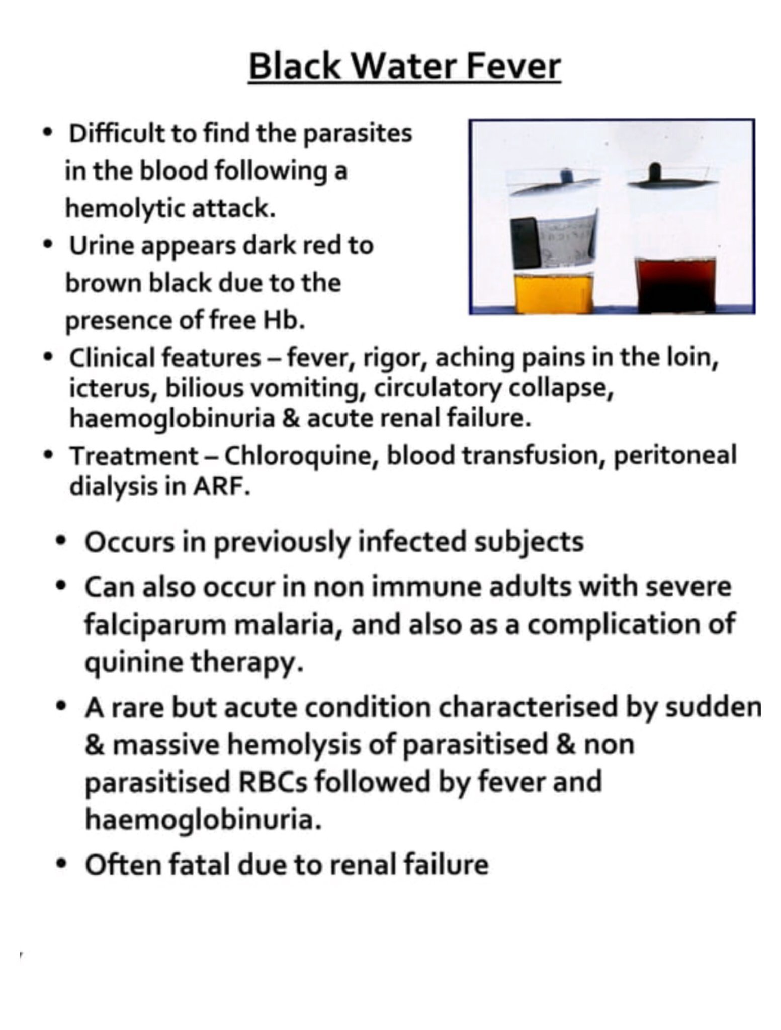 Blackwater Fever PDF) Resurgence Of Blackwater Fever In Long Term