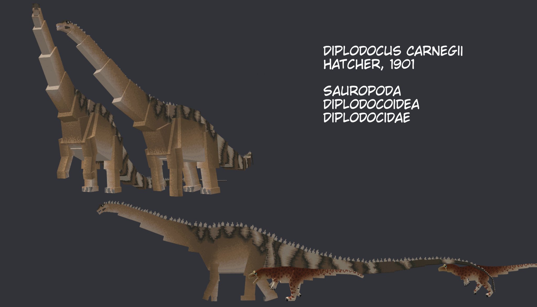 Minecraft Diplodocus Dino Mod In Minecraft 2 0 Pixel Art