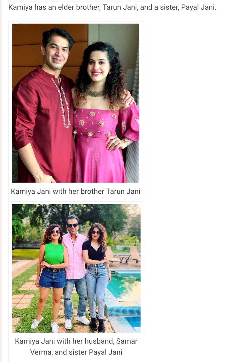 Beef Eating Kamiya Jani is a #Hindu ….. & is married to Samar Verma ...
