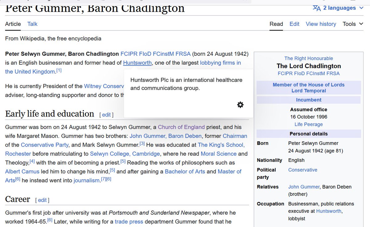 Lord Feldman , SG Recruitment and it's parent company Sumner Group ...