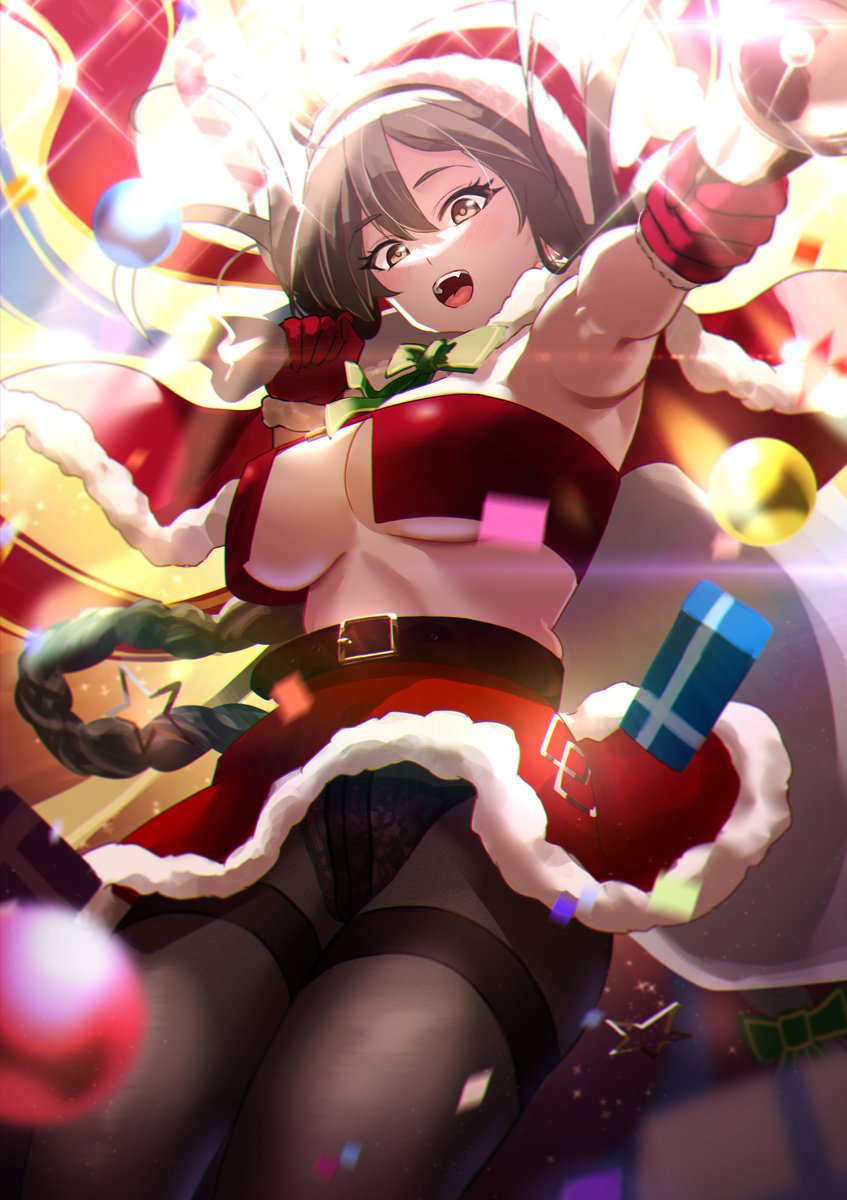 FGO「2年前に描いたサンタ虞美人です#FGO 」|Agunoのイラスト