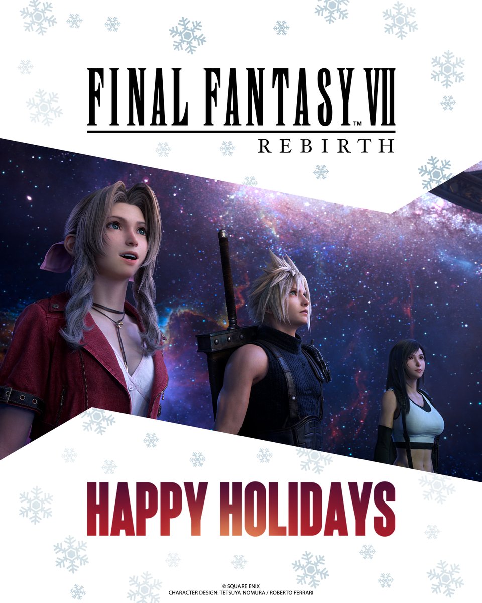 【情報】FF7R官方聖誕賀圖 @FF 最終幻想 系列（太空戰士） 哈啦板 - 巴哈姆特