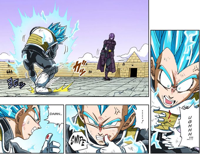 Super Saiyan Blue Vegeta Is Stopped .. | Dragon Ball Manga Panels さんの ...