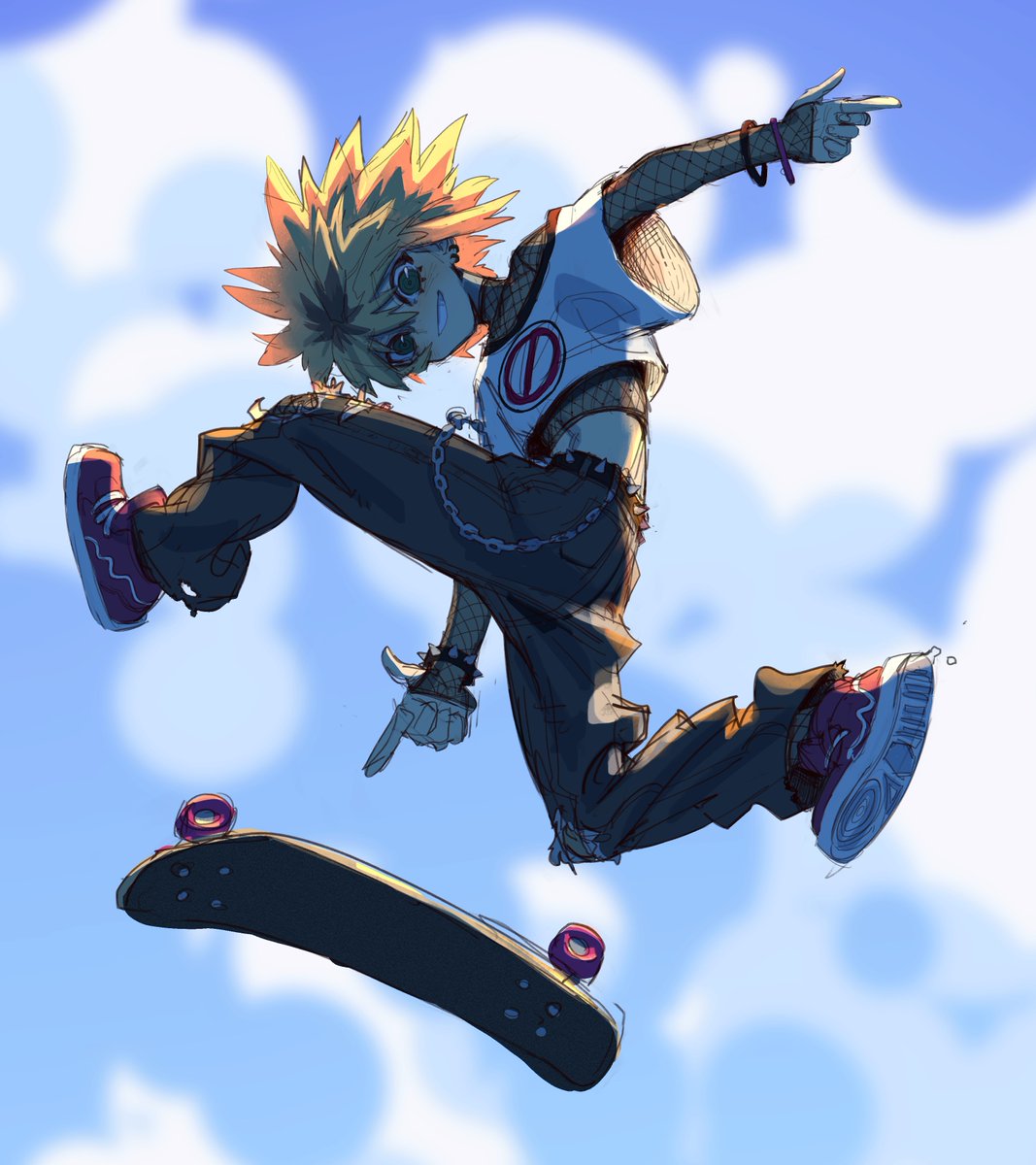 「iris striking a familiar pose」| 𝓦𝓞𝓜𝓟𝓘𝓔 (commissions open)のイラスト