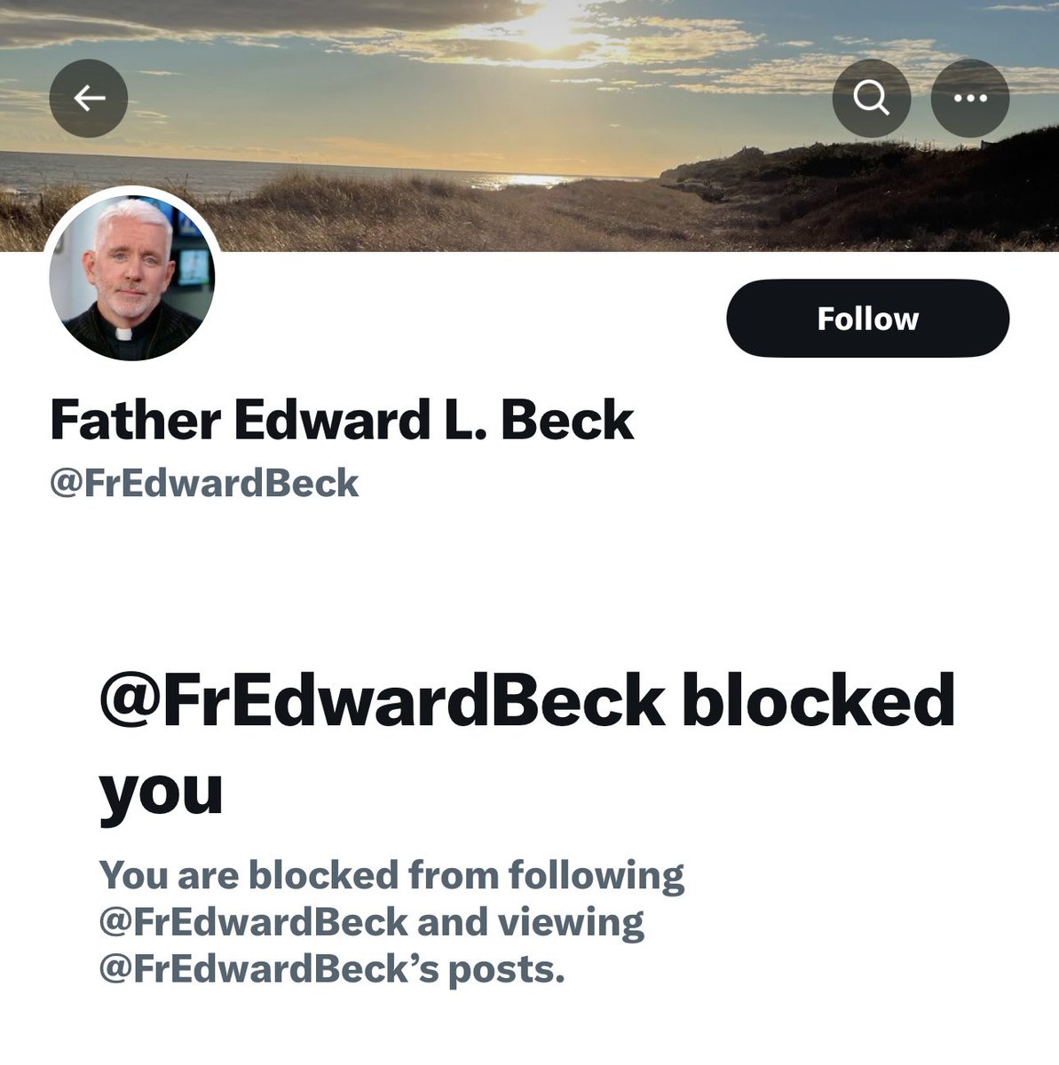 Thread By @AviKaner - Father Edward Beck shared that...