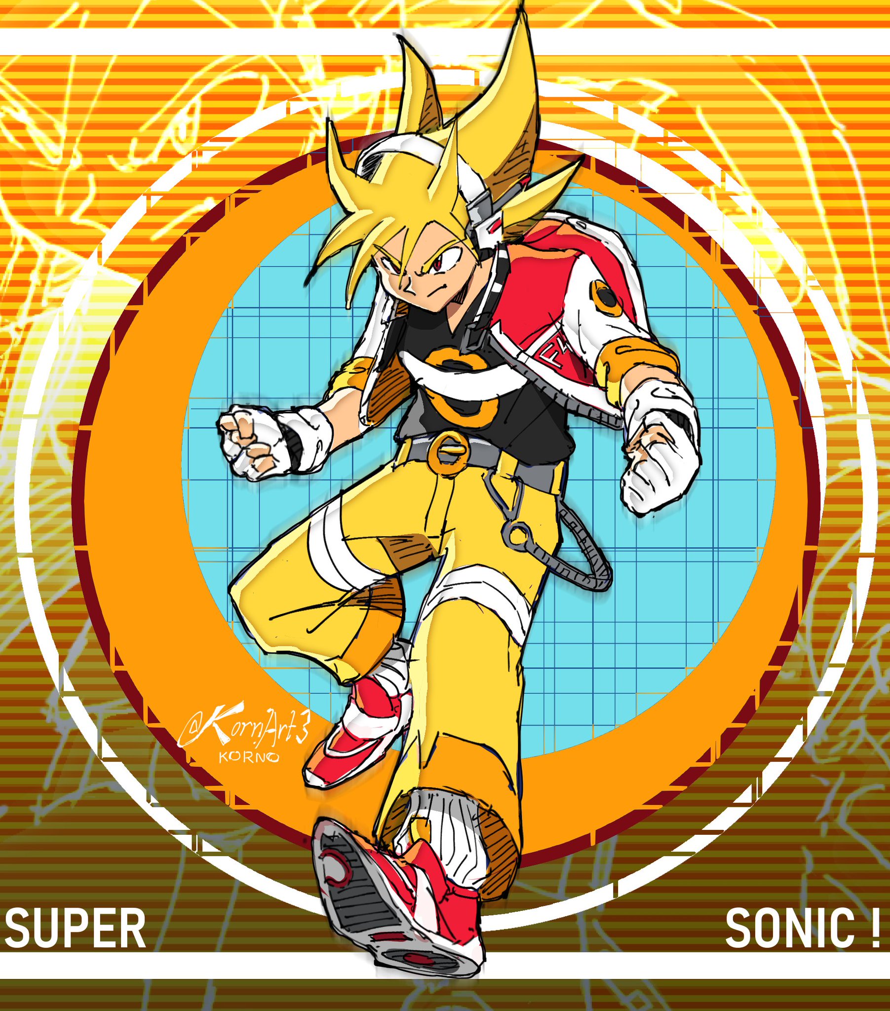 Human Super Shadow The Hedgehog