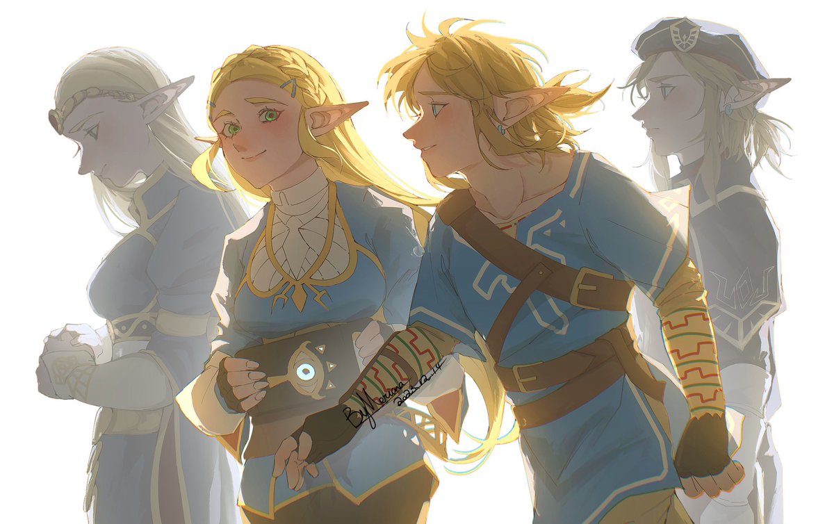 リンク(ゼルダの伝説) ,ゼルダ姫 「Beginning and the end」|酉鸣安Merianaのイラスト
