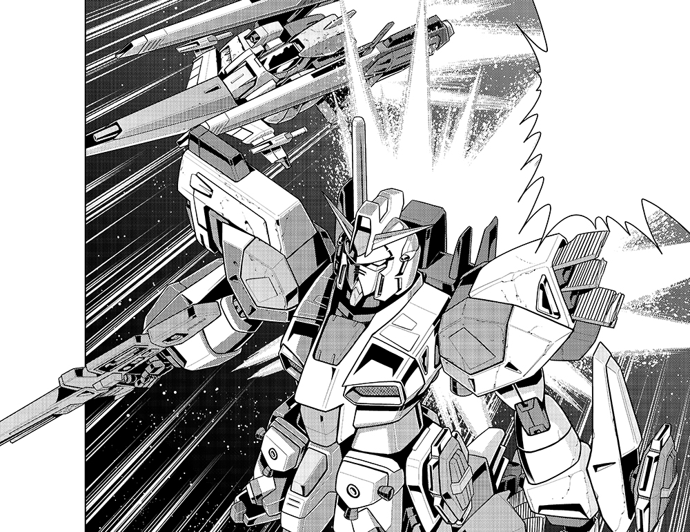 告知】本日発売のガンダムエースに機動戦士ガンダムF90FF掲載されております!母の残したメッセージの内容とは・・・?モ」今ノ夜きよし@F90クラスター3巻9月24日発売！の漫画