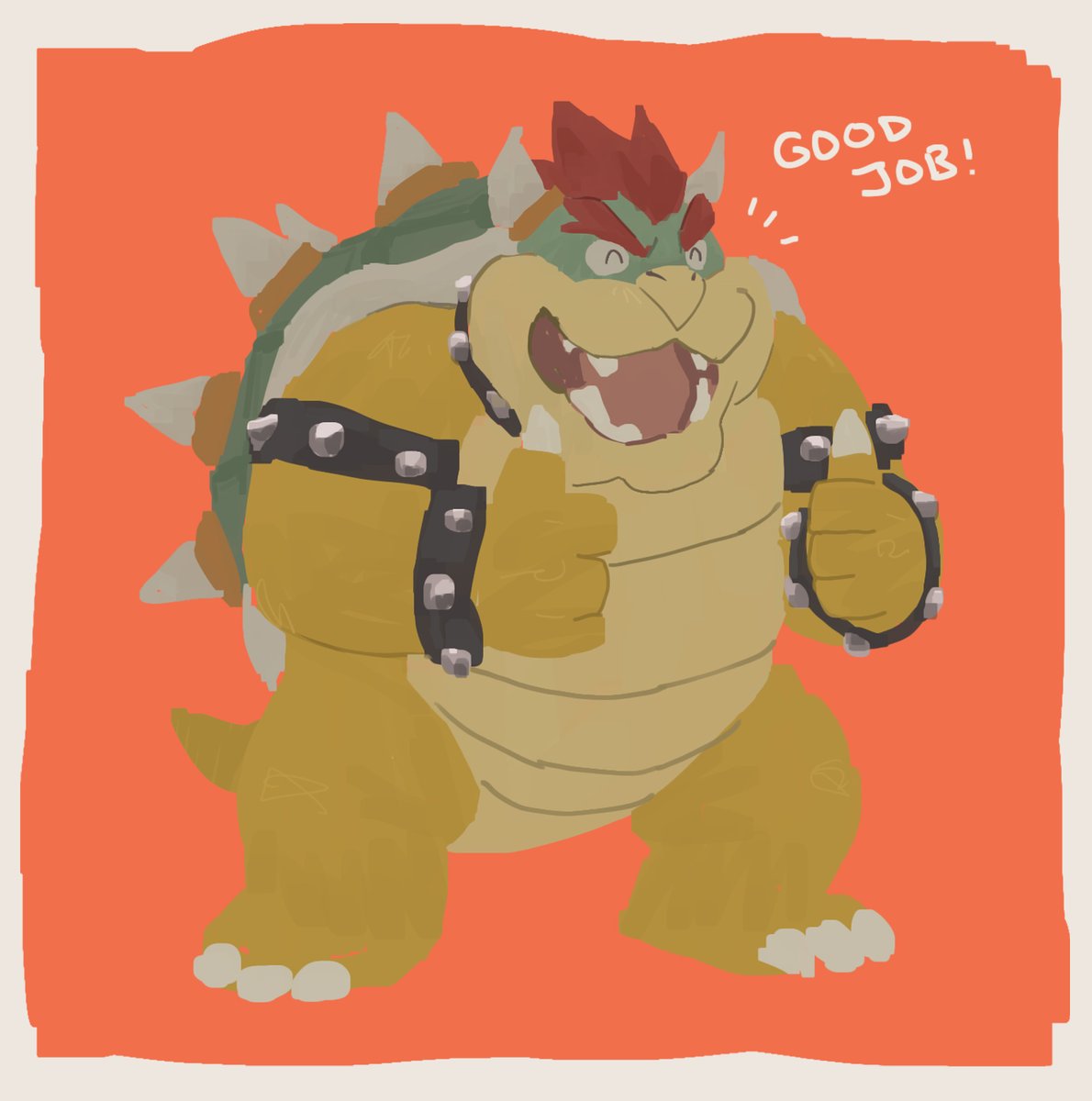 クッパ 「Bowser thinks you're doing a good job!!」|Cody Sohのイラスト