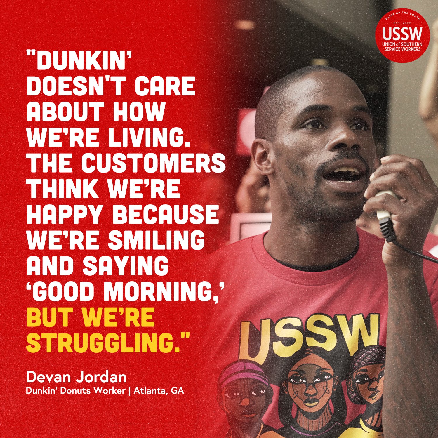 Dunkin Donuts Quote Union Of Southern Service Workers On X: "We