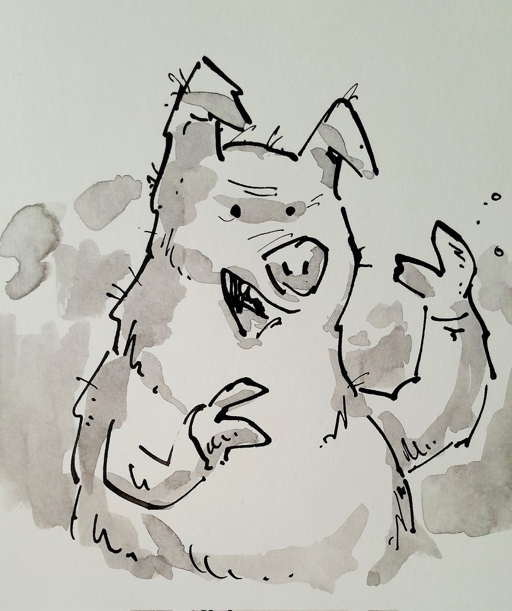 Napoleon Animal Farm Drawing Animal Farm" - "Animal Farm" - Louis De