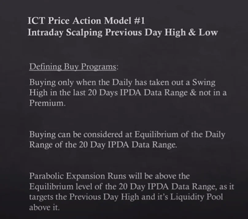 ICT Charter Price Action Model 1 Summarized: - Thread from Trader ...